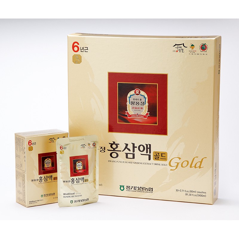 HWANG PUNG JUNG 6 -year-old Red Ginseng Liquid Gold (Pure) - HANDAUM
