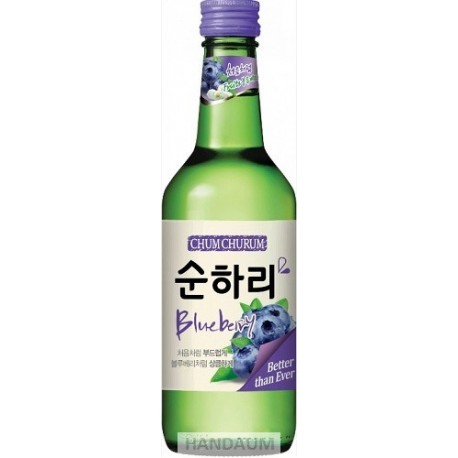 LOTTE CHUM- CHURUM SOJU Flavored-blueberry 12% 360ml