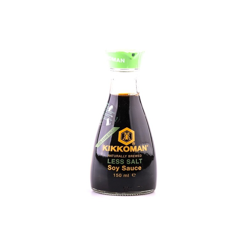 KIKKOMAN Naturally Brewed Less Salt Soy Sauce 150ML